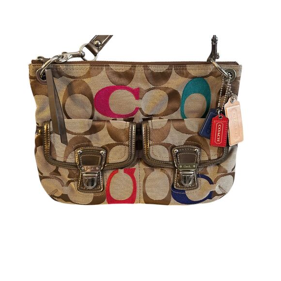 Coach | Bags | Coach Poppy Embroidered Signature Hippie Bag G28221186 ...